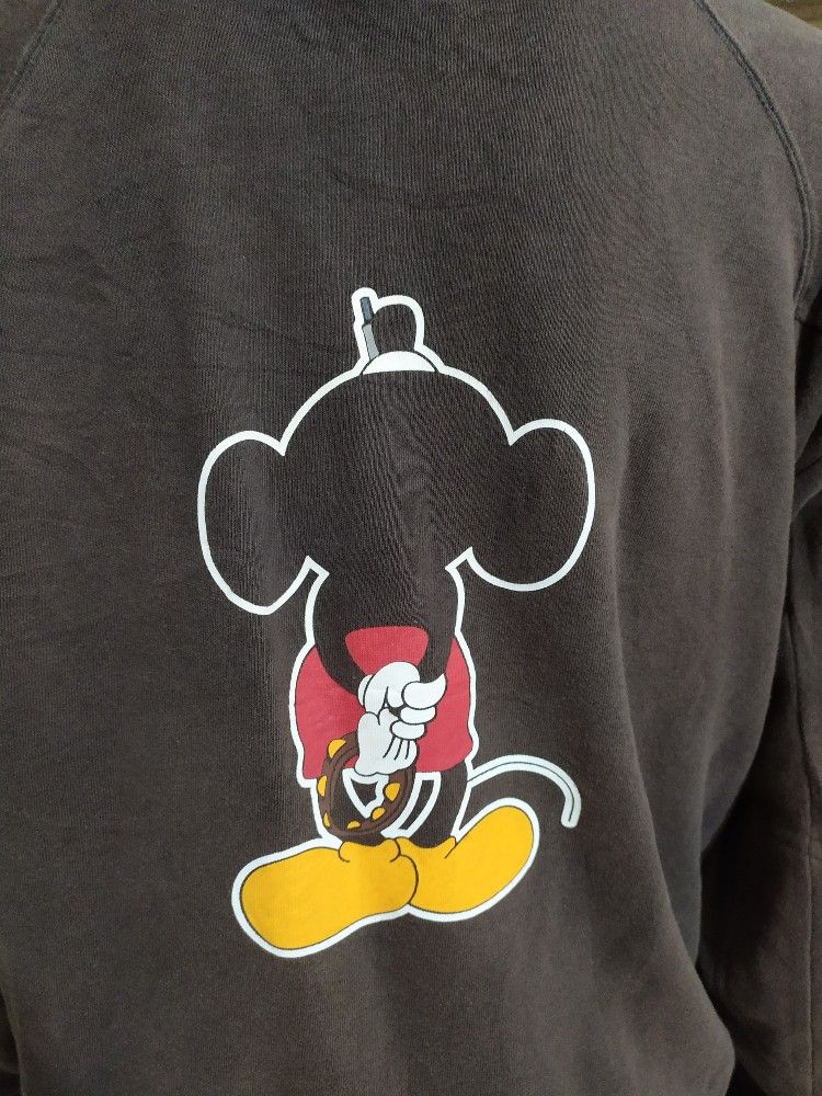 Disney × Number (N)ine Number Nine x Mickey Liam Gallagher Pose Hoodie ...