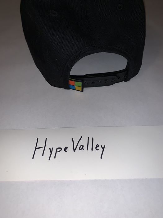 Thrifted Microsoft Hat Black | Grailed