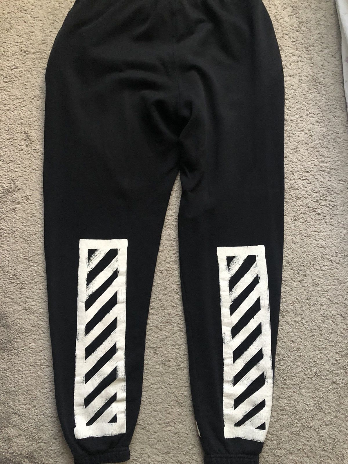 Off-White Off White Diagonal Brushed Sweatpants | Grailed