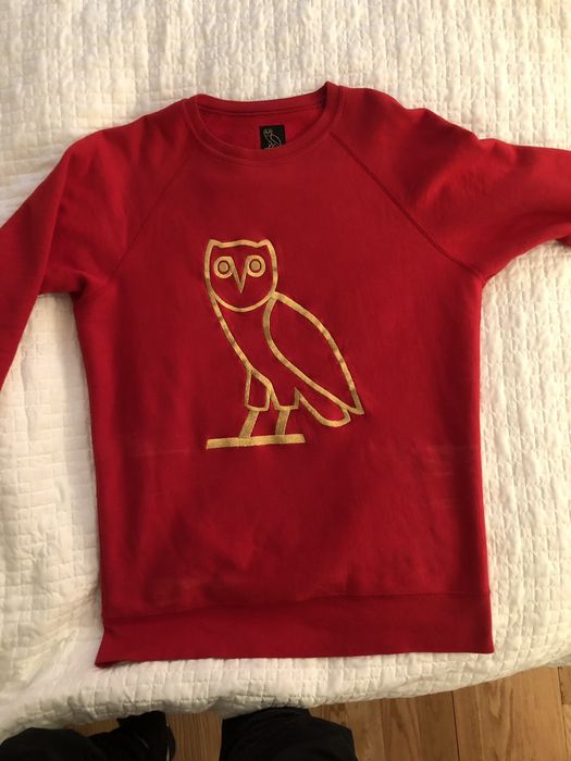 Octobers Very Own Drake OVO Red OG owl Crewneck rare Winter collection ...