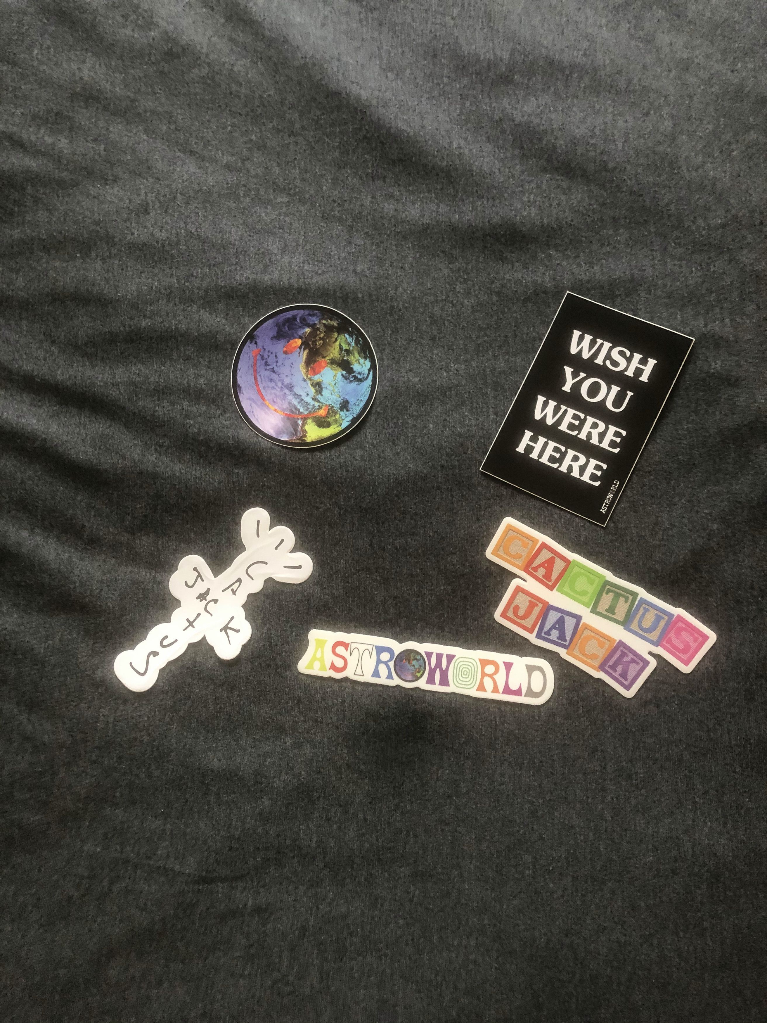 Travis Scott RARE Astroworld Sticker Pack | Grailed