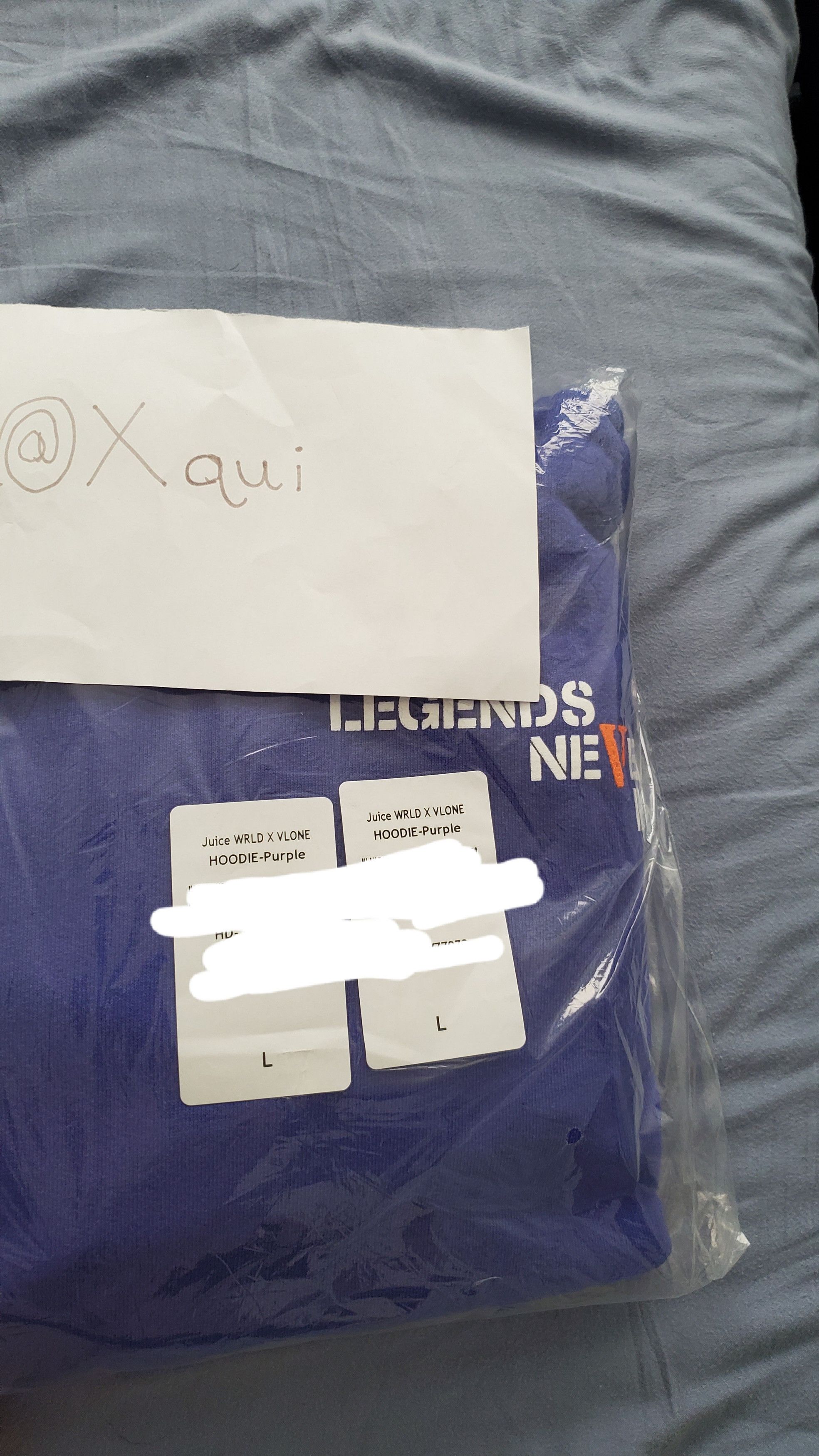 Vlone Juice WRLD x Vlone - Purple Vlone Hoodie | Grailed