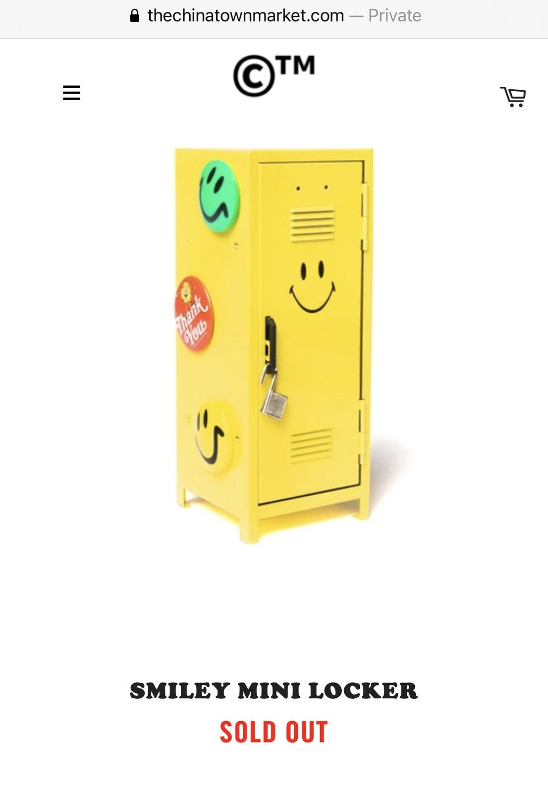 Market Mini Smiley Locker | Grailed