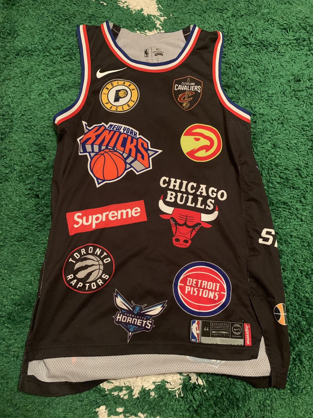 NBA × Nike × Supreme Supreme NBA Logo Jersey | Grailed