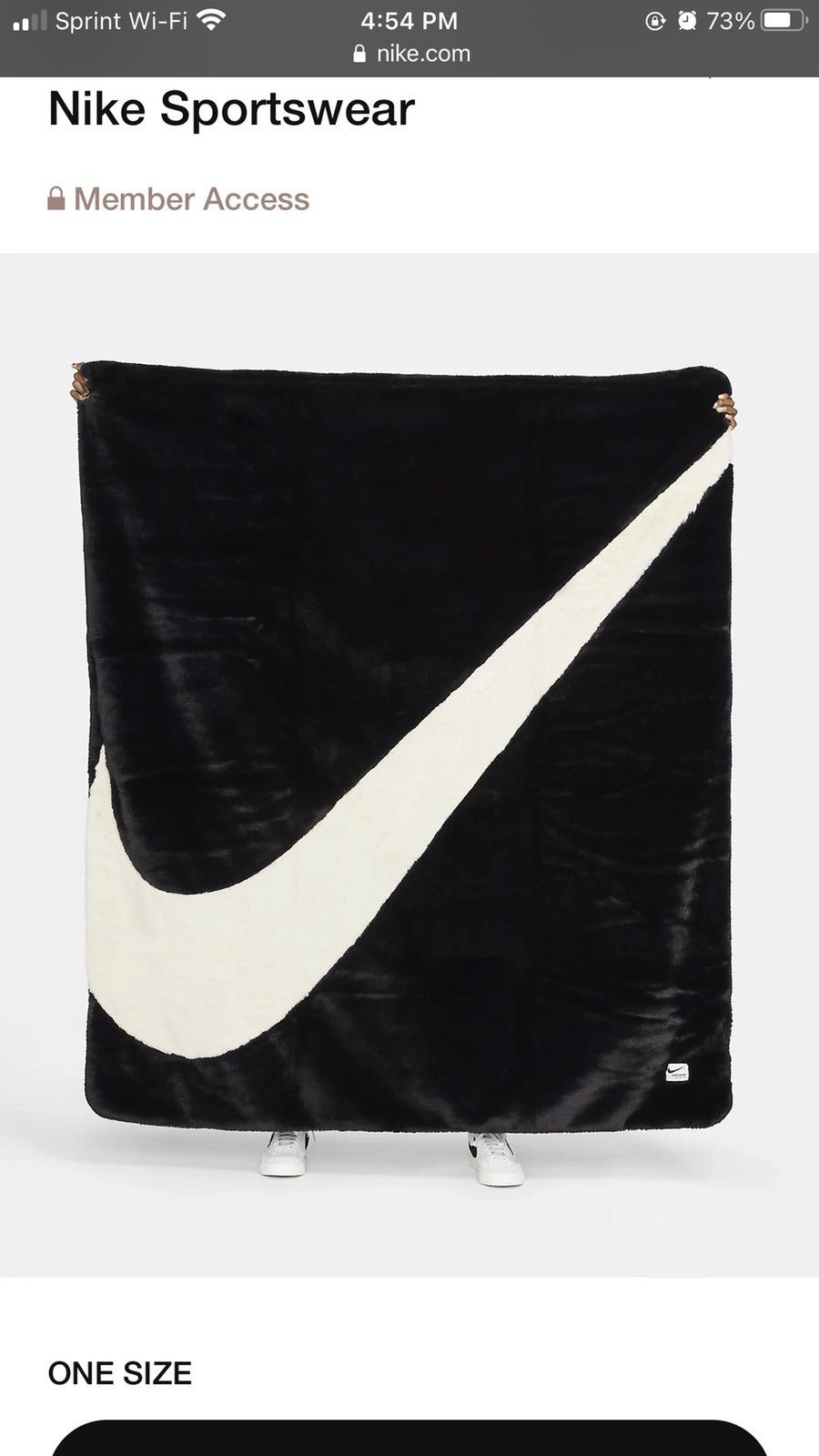 Nike Nike Sportswear Plush Faux Fur Blanket | Grailed