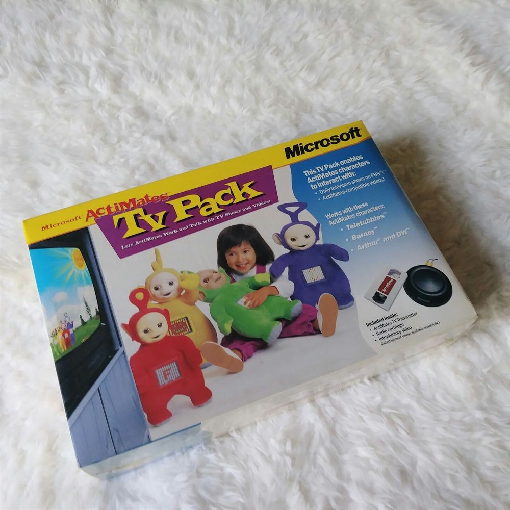 Microsoft Teletubbies Barney Microsoft Actimates TV Pack NIB | Grailed