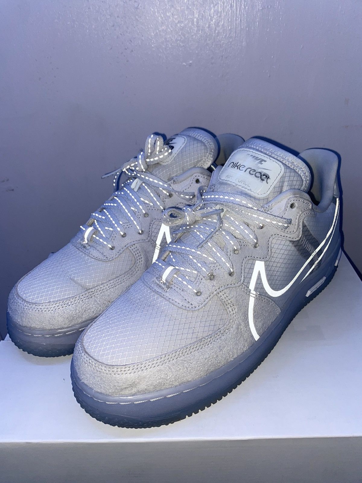 Nike Nike Air Force 1 React Light Bone | Grailed