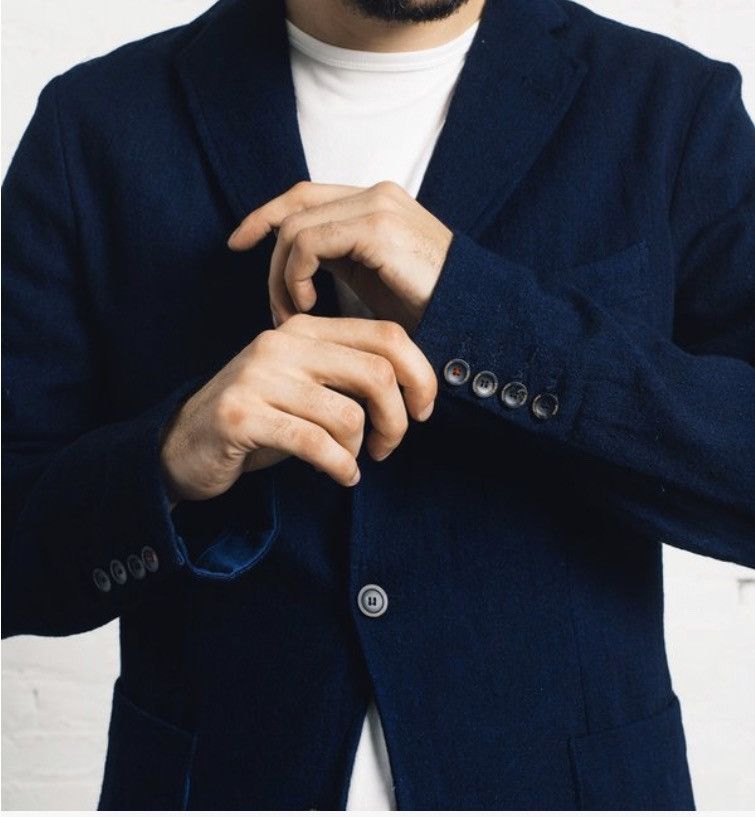 Apolis Apolis Indigo Wool Blazer | Grailed