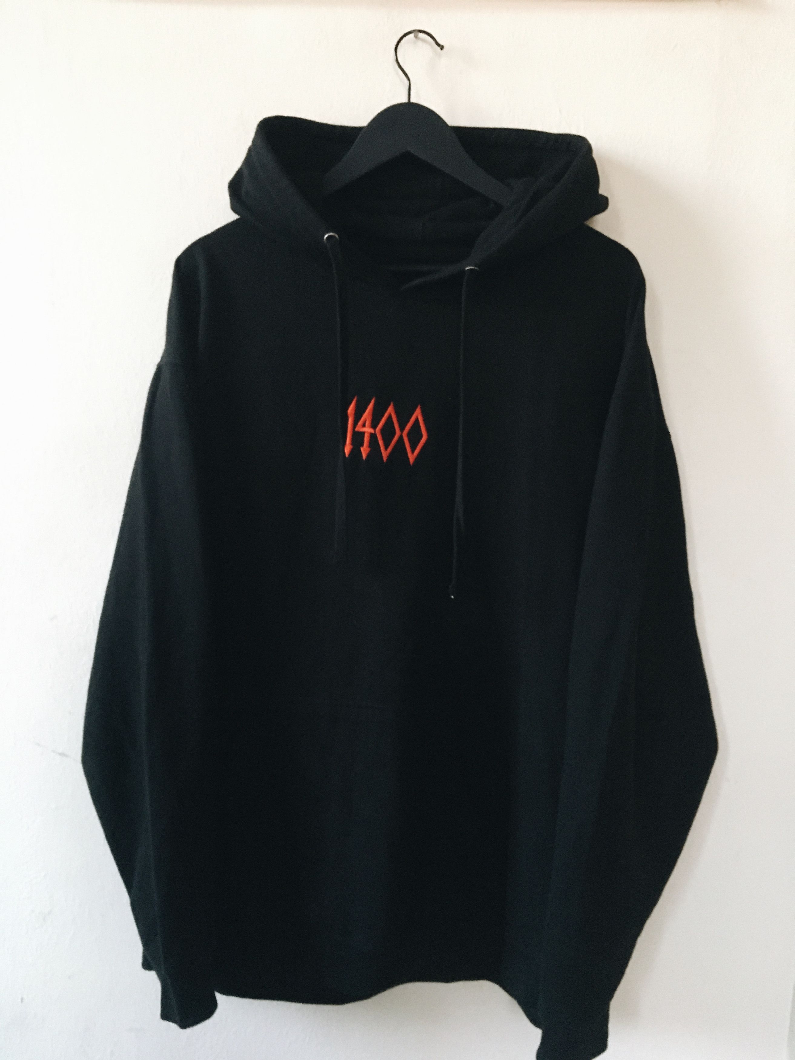 Band Tees Trippie Redd 1400 Embroidered Merch Hoodie Black | Grailed