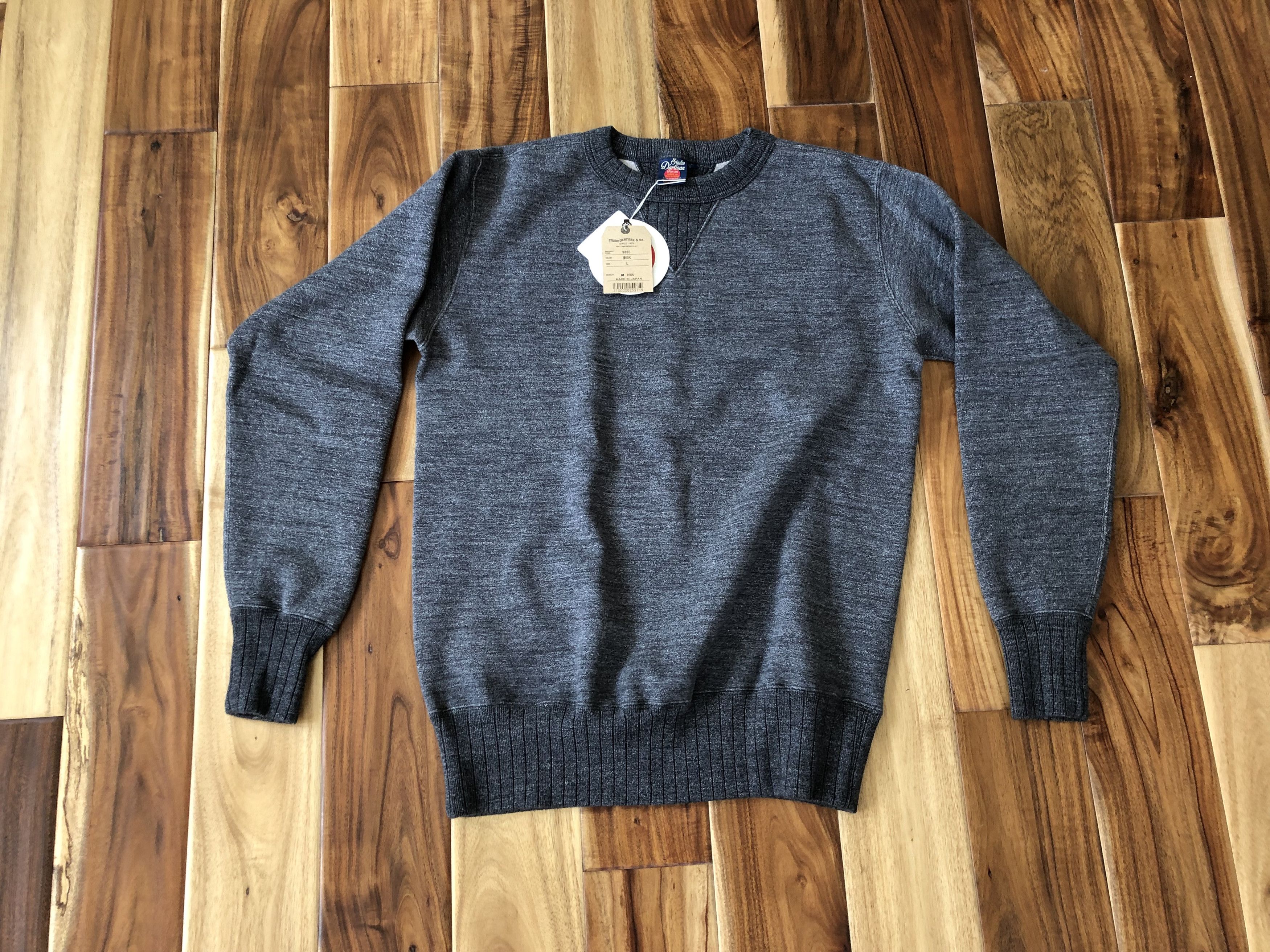 Studio D'Artisan Suvin Gold Loopwheel Crewneck Sweatshirt (Heather ...