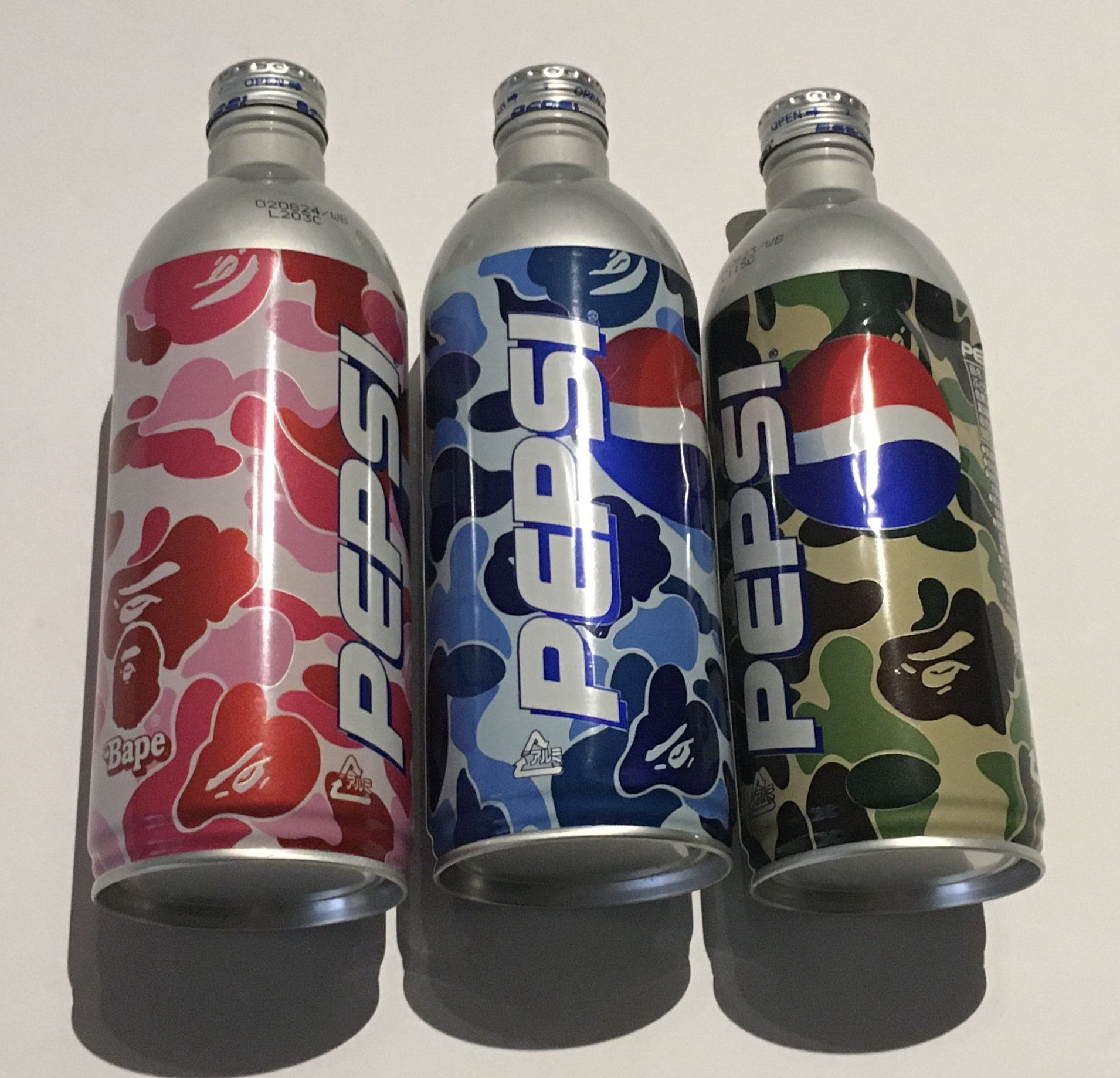 Bape Bape camo Pepsi bottles | Grailed