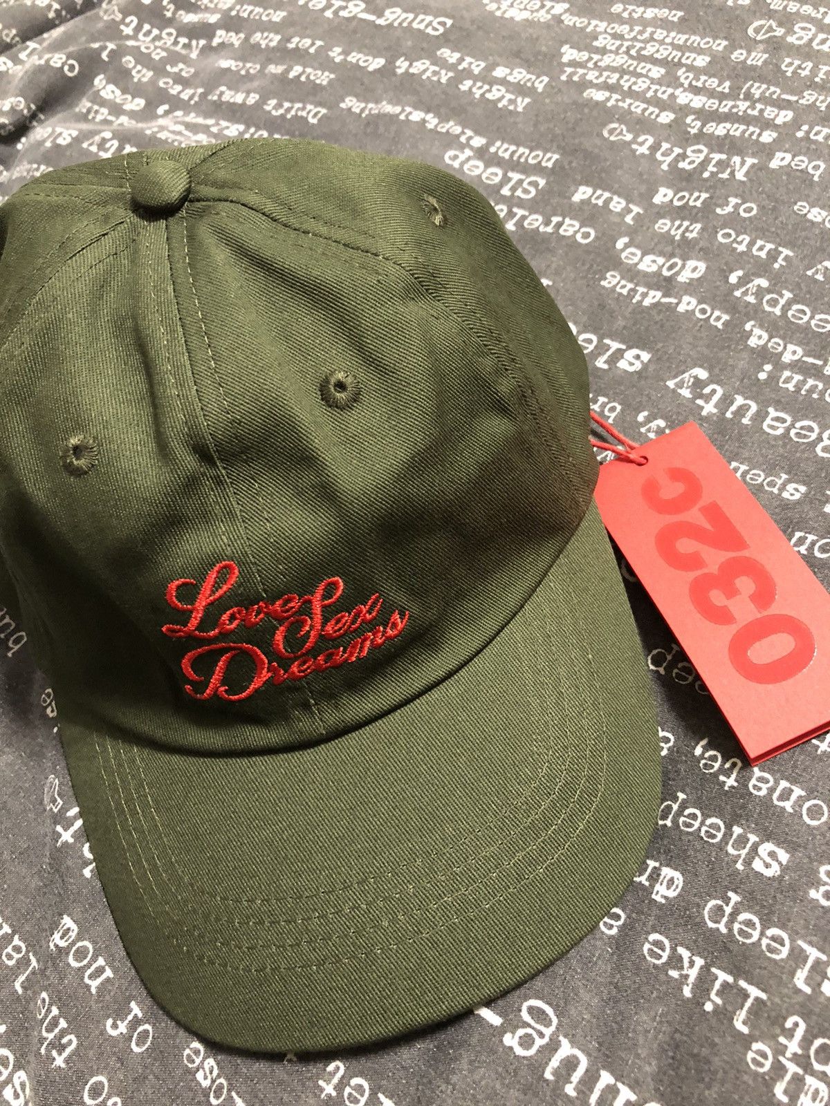 032c 032c LoveSexDreams "LSD" Cap Olive | Grailed