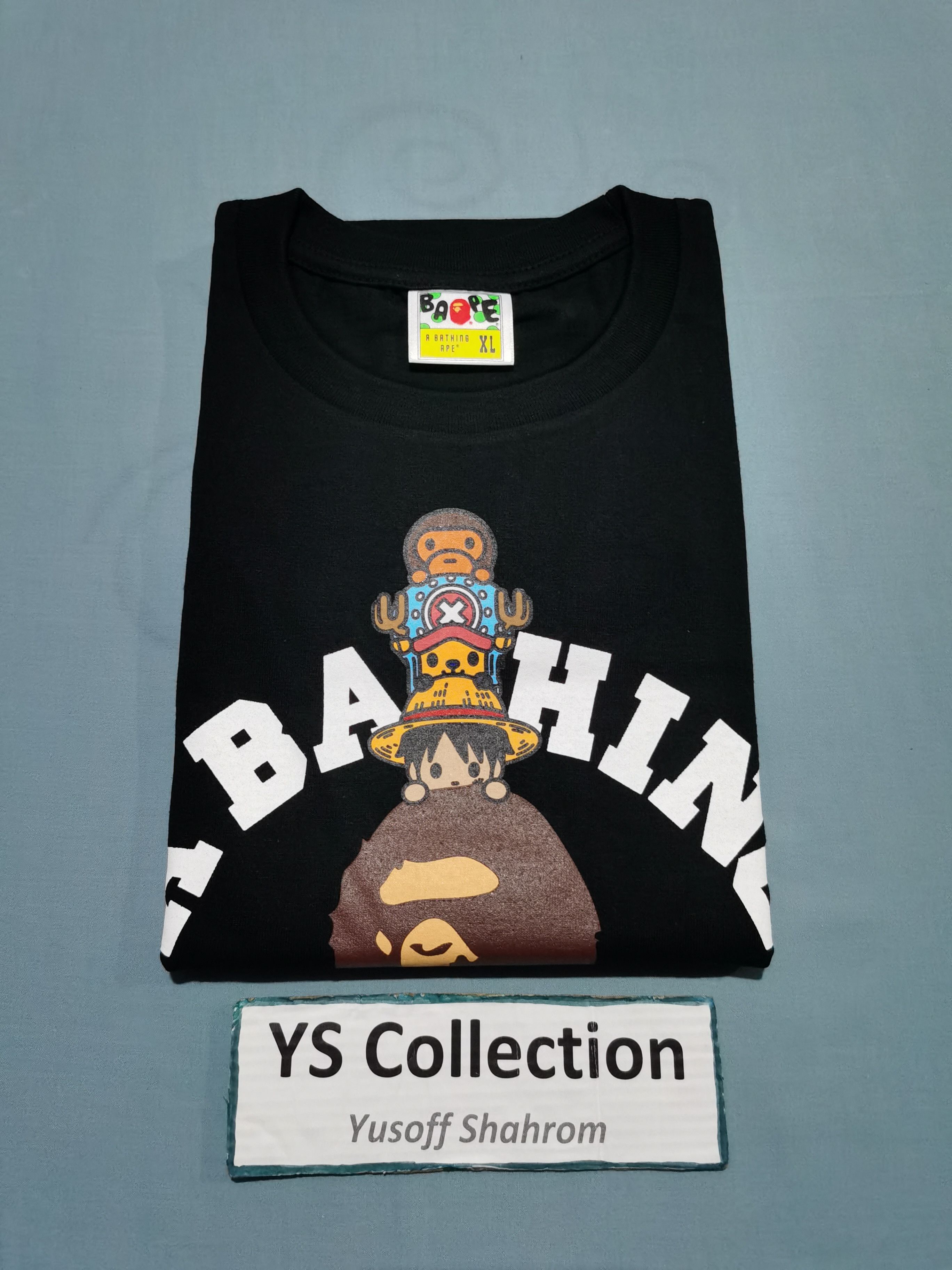 Bape × One Piece Bape x One Piece College Tee Luffy Chopper | Grailed