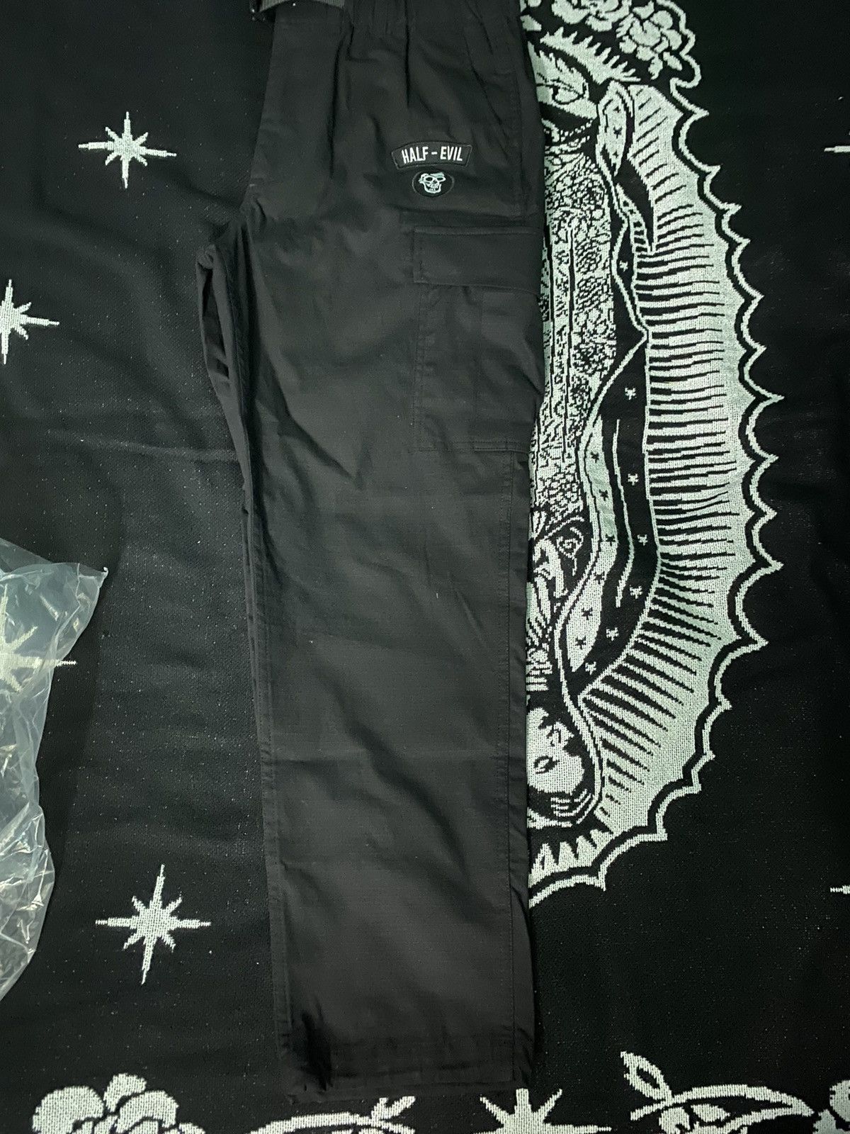 Half Evil Half evil skull cargo pants | Grailed