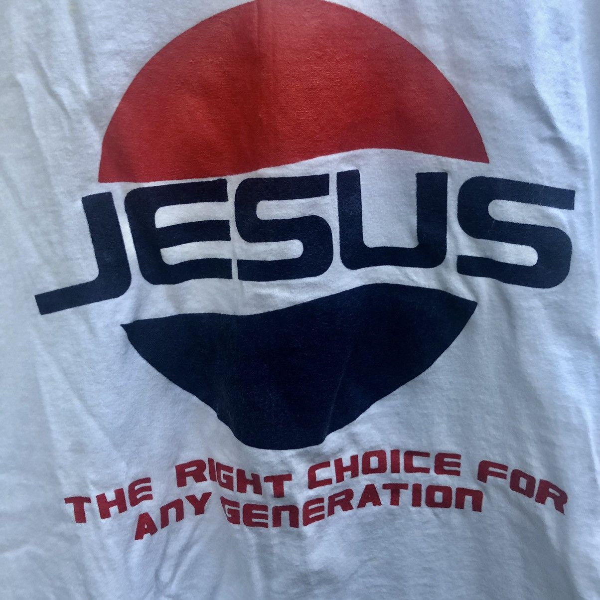 Vintage vintage 90’s JESUS GOD pepsi soda single stitch tee shirt XL ...
