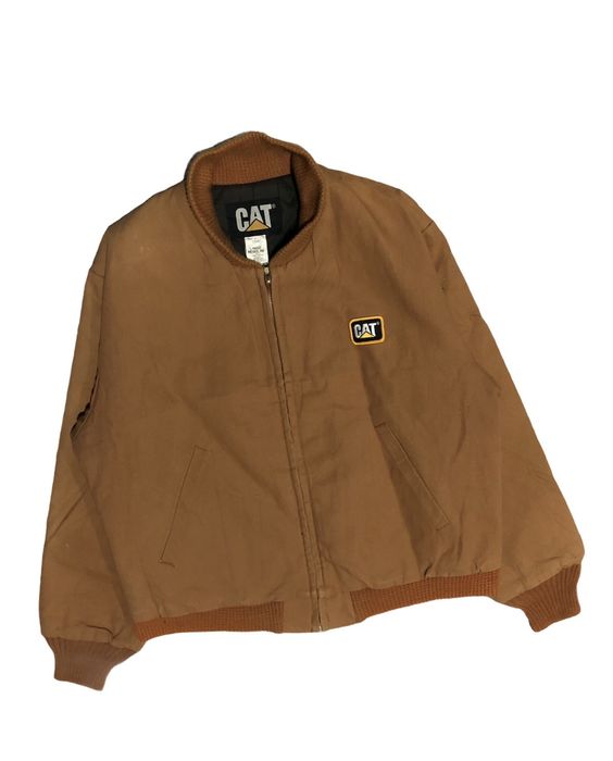 Vintage RARE 🔥 Vintage Caterpillar Workers Bomber Jacket | Grailed