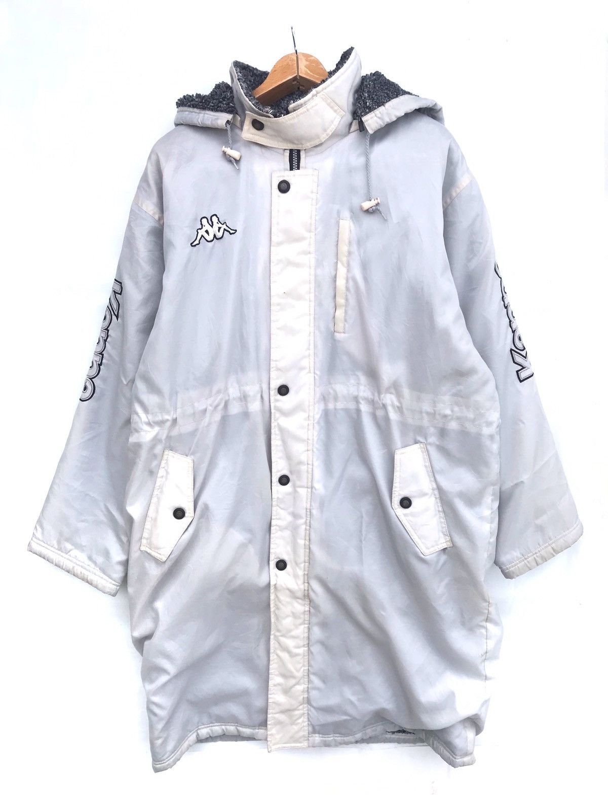 Kappa Vintage Kappa Woven Long Coat Big Embroidered Logo | Grailed