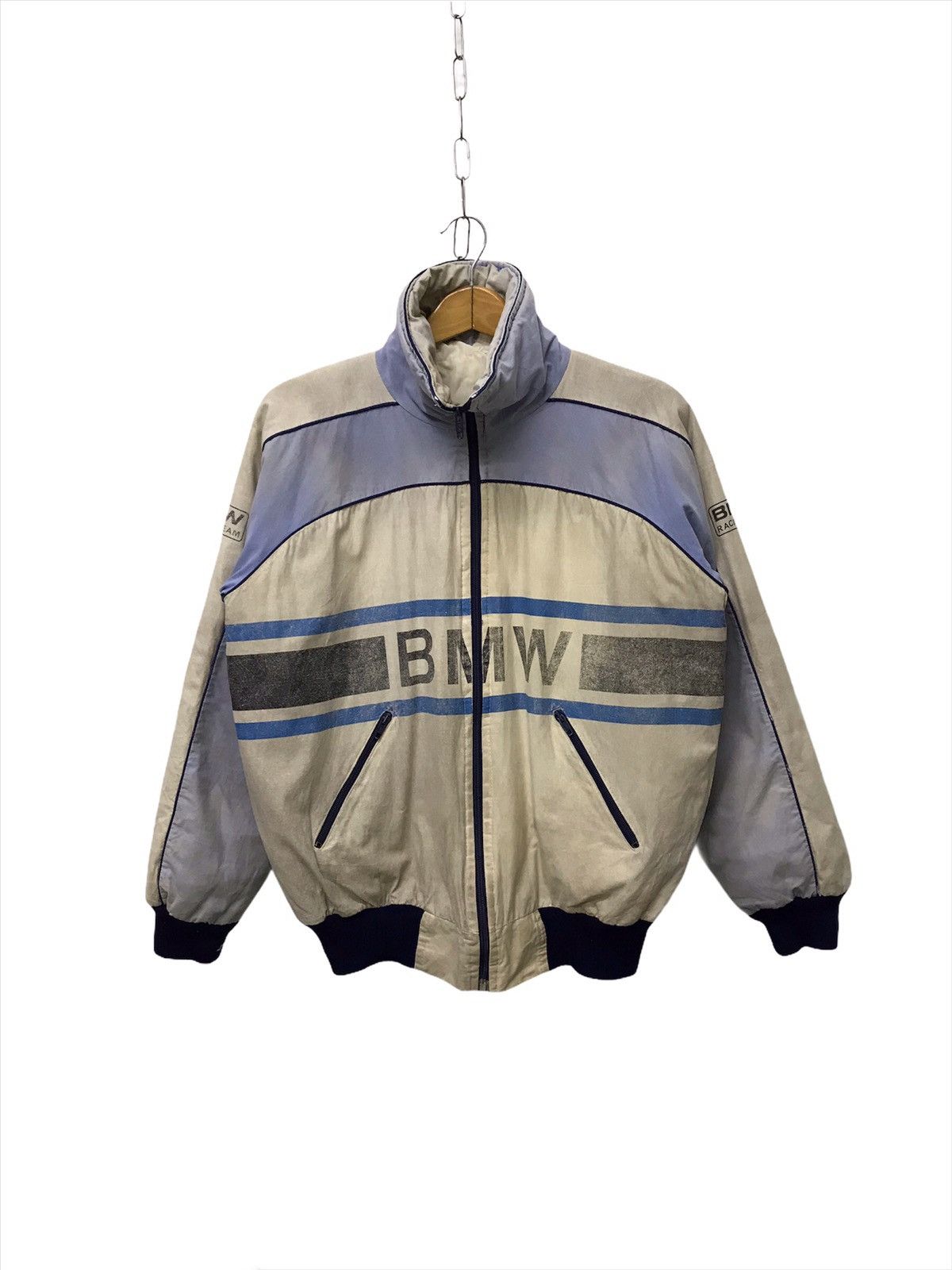 Bmw Vintage BMW Racing Team Bomber Jacket Big Logo Spell Out | Grailed