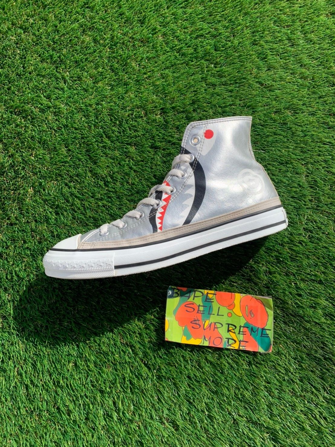 Bape BAPE Sta Shark silver | Grailed