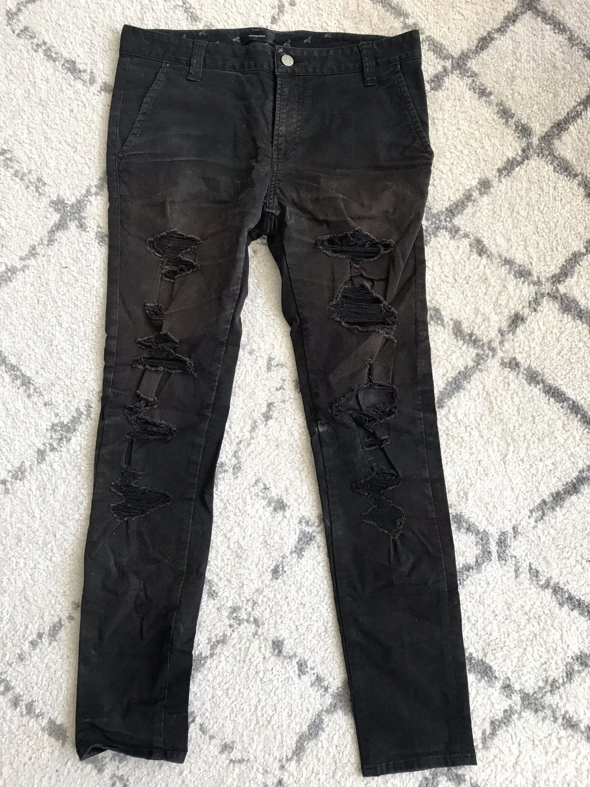 Undercover undercover distressed pants scab | Grailed