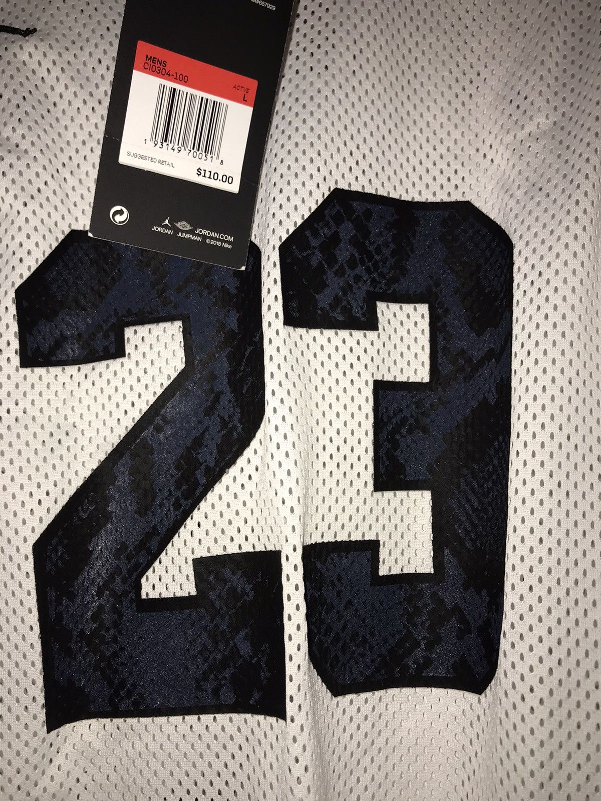 Nike Jordan jersey snake skin print | Grailed
