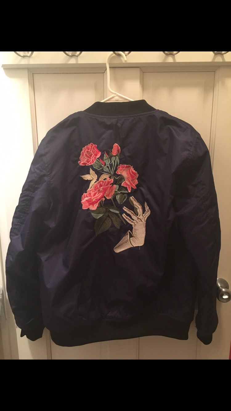Bomber Jacket Rose Bomber Jacket Navy | Grailed