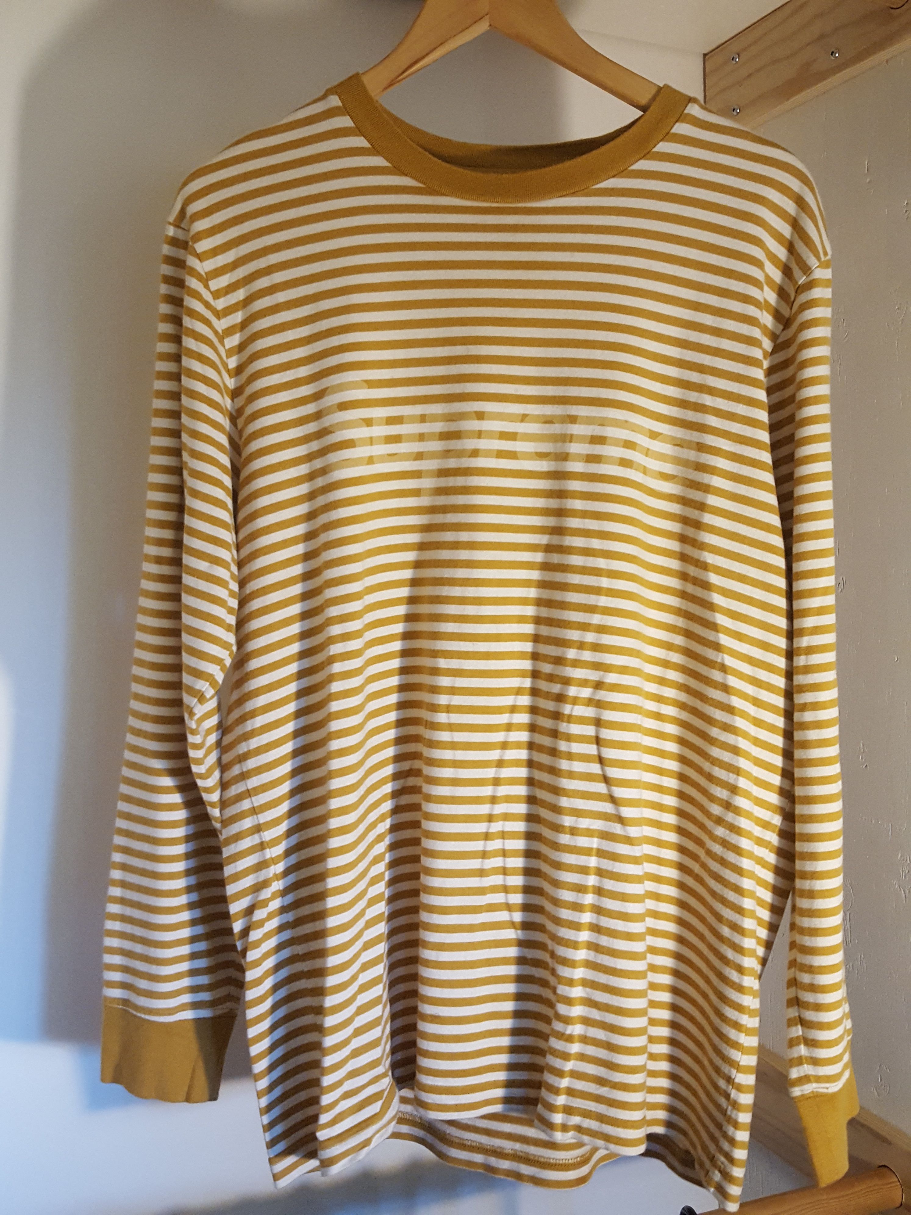 Supreme 2015 Mustard yellow Stripe Logo | Grailed