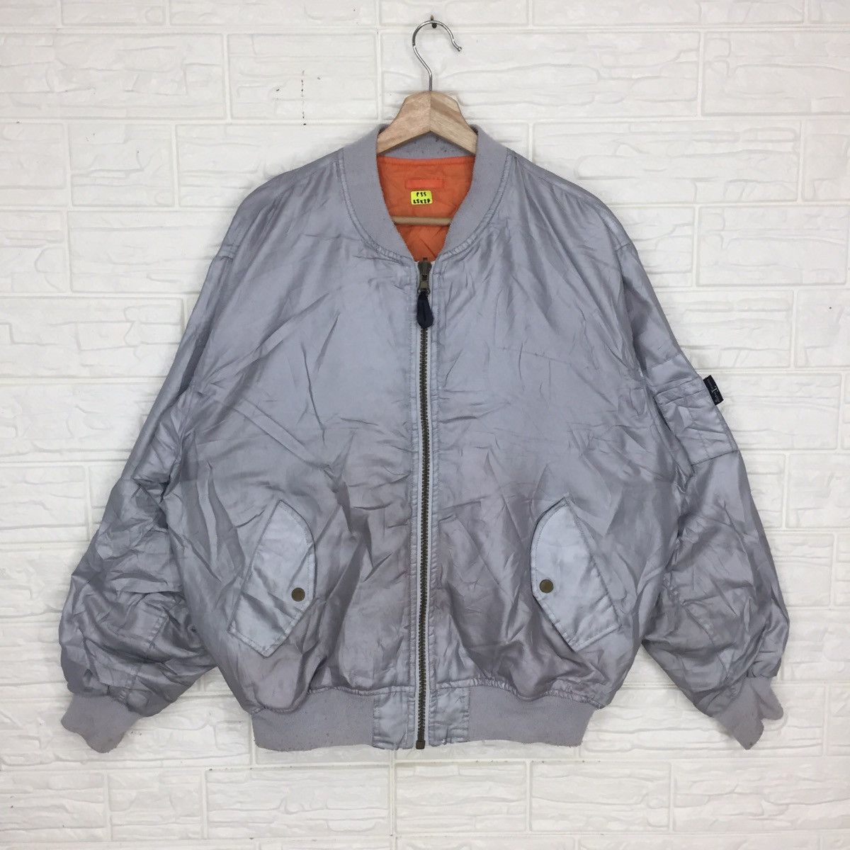 Flight Club × Vintage Vintage Flight Jacket Bomber Jacket Zipper Jacket ...