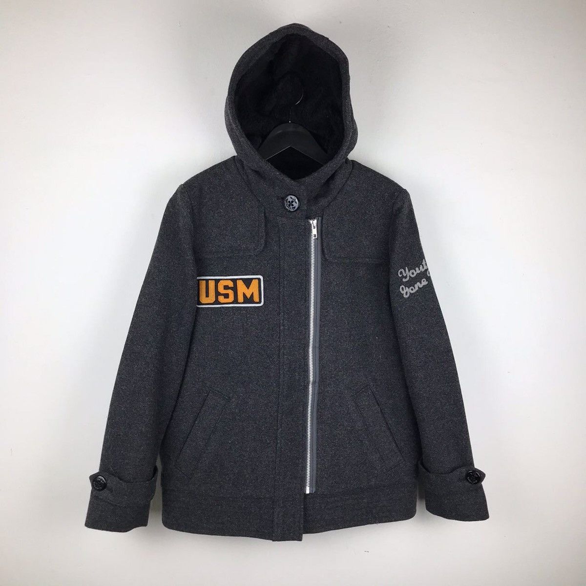 Vintage 🔥NEED GONE🔥AY91 Healther japanese brand wool varsity jacket ...