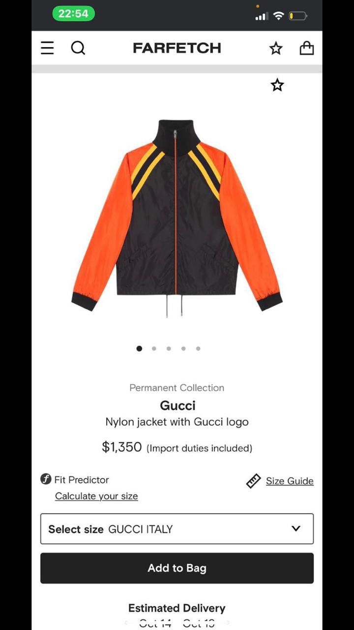 Gucci Yellow/Orange Striped Black Gucci Track Jacket | Grailed