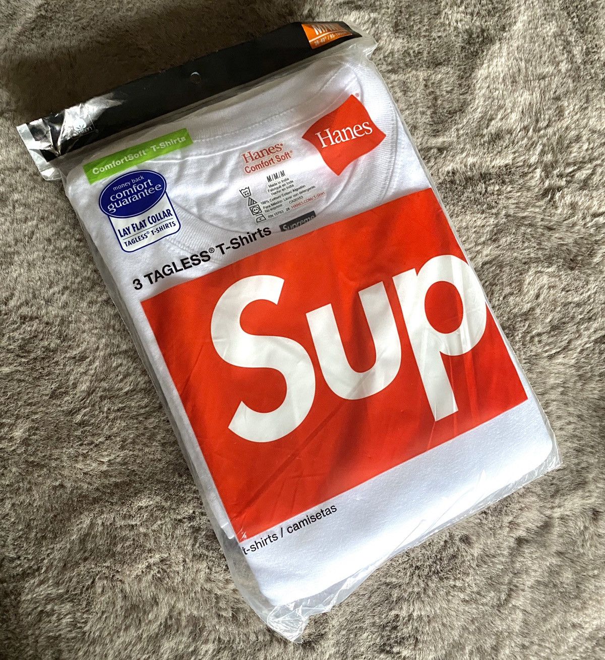 Supreme Supreme Hanes Tagless Tees 3 Pack White | Grailed