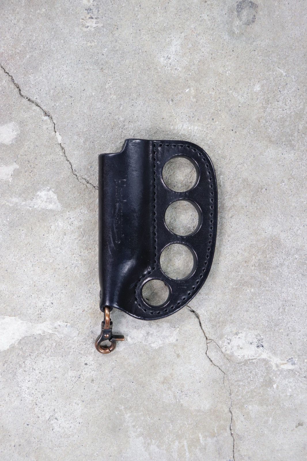 Blackmeans Black Leather Knuckle Lighter Holder | Grailed