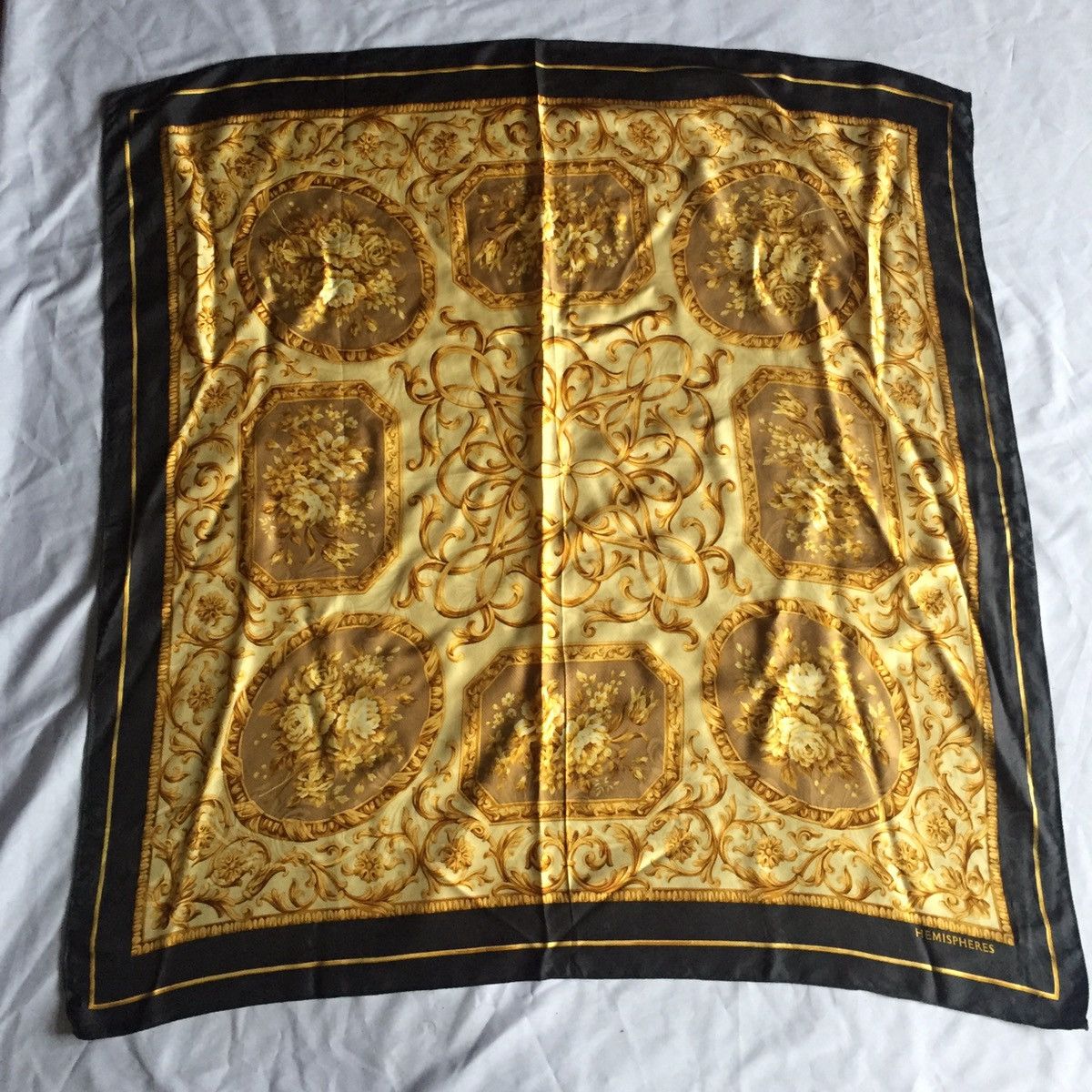 Italian Designers × Luxury × Vintage Hemisphere Uk Silk scarf | Grailed