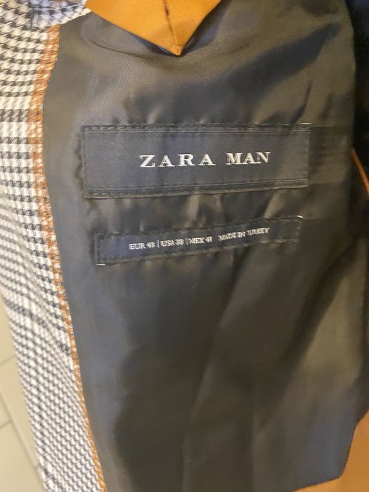 Zara Zara Premium Collection Checked Blazer | Grailed