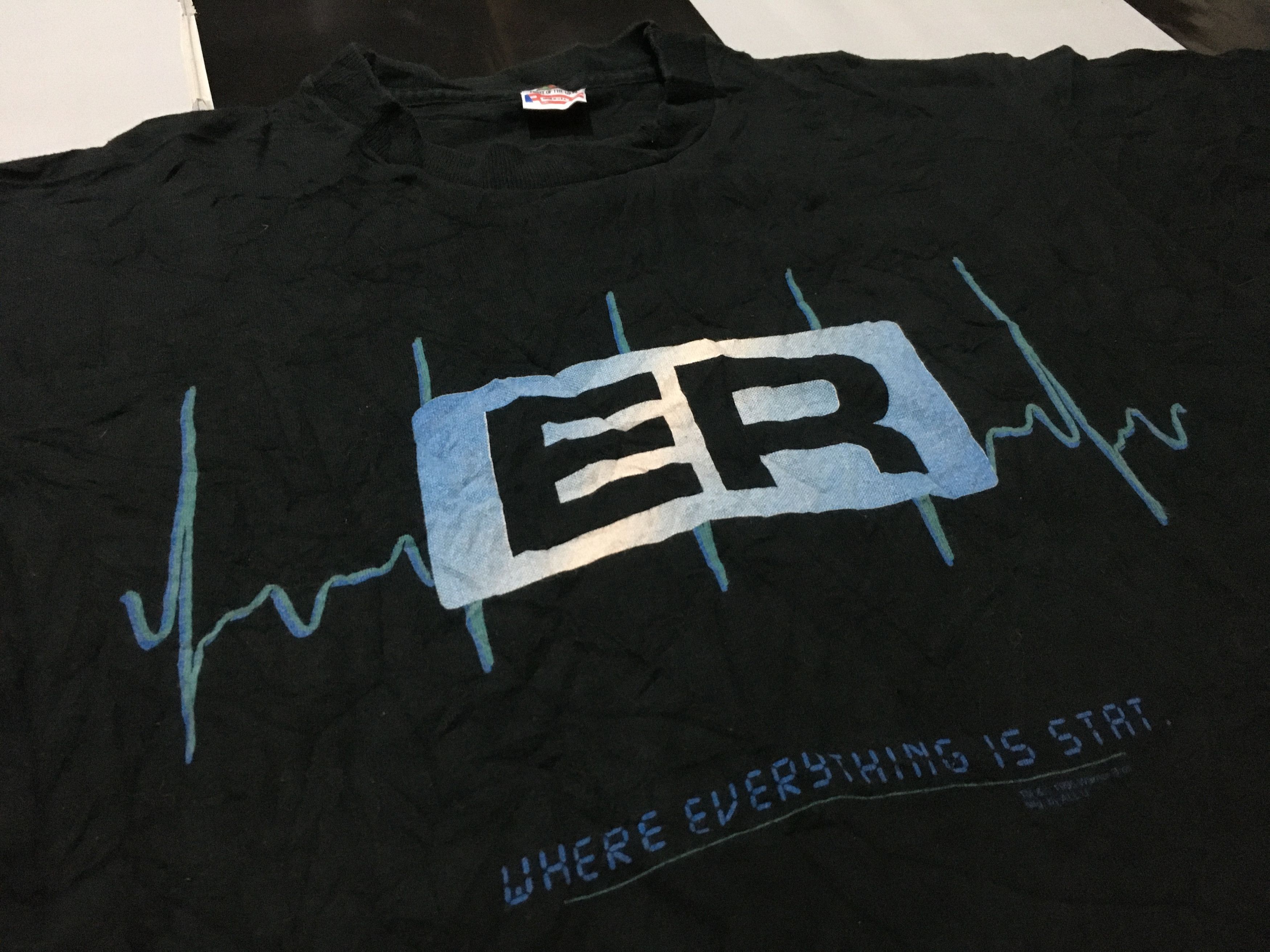 Movie × Vintage Vintage ER Shirt Emergency Room 1995 Single Stitch ...