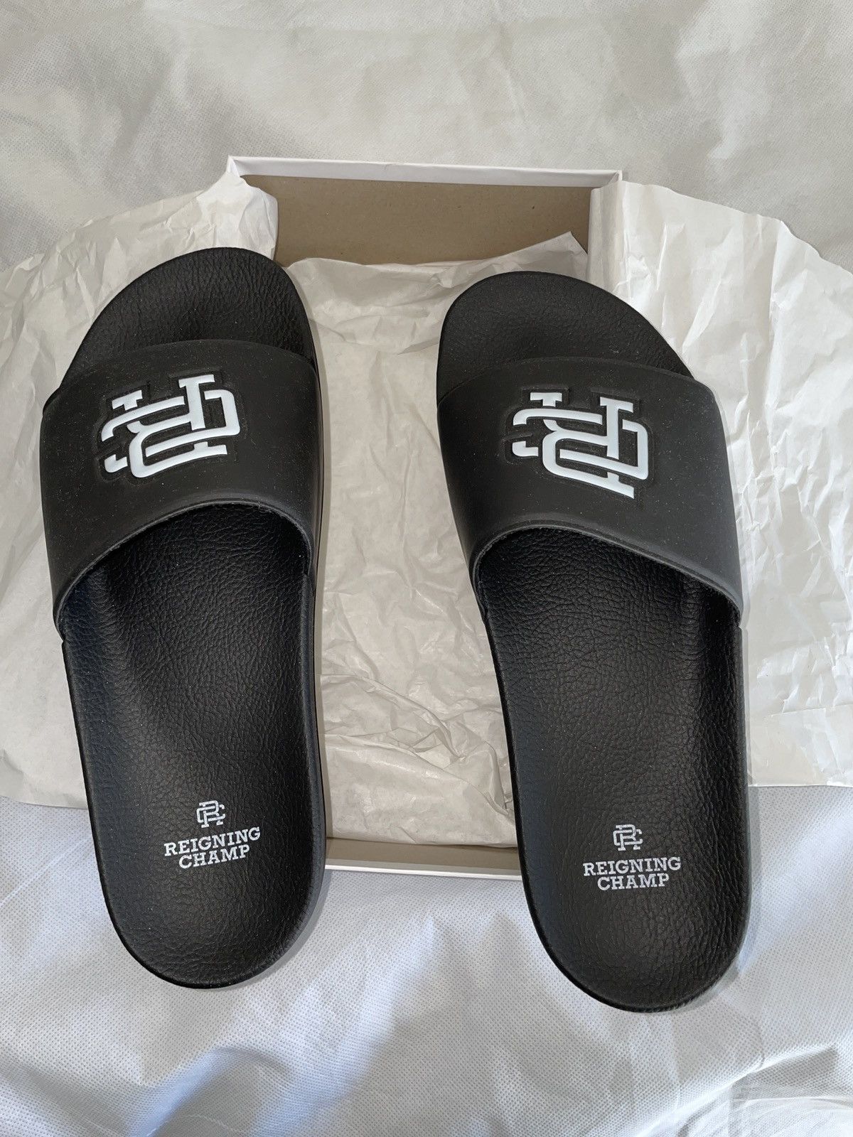Reigning Champ Monogram slides | Grailed