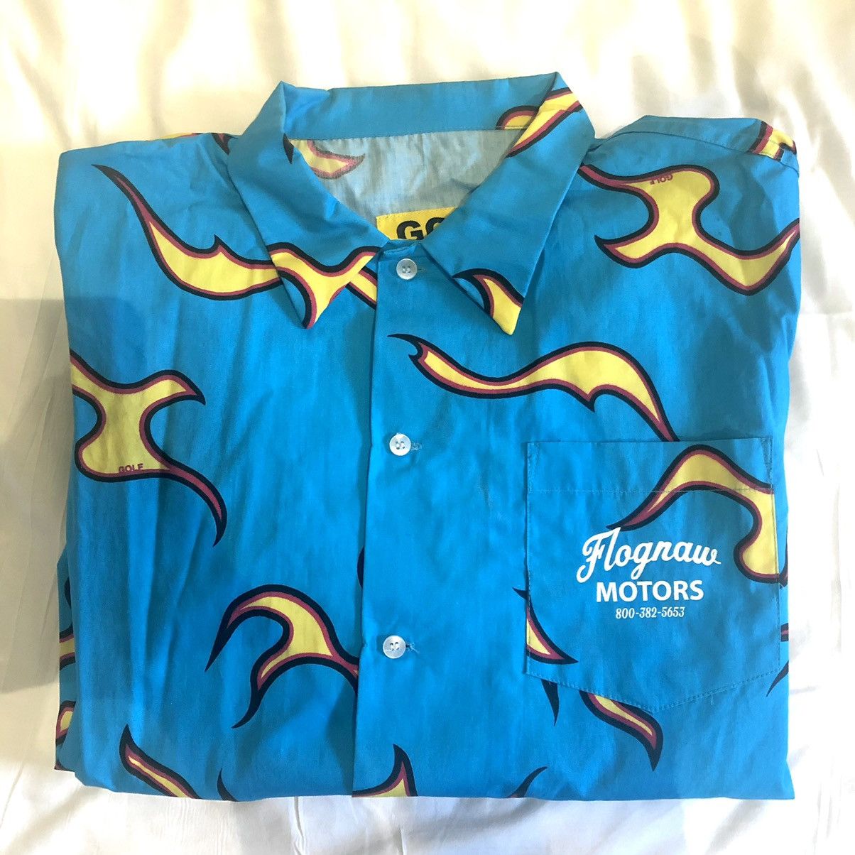 Golf Wang Golf Wang Flog Gnaw Motors Flame Shirt | Grailed