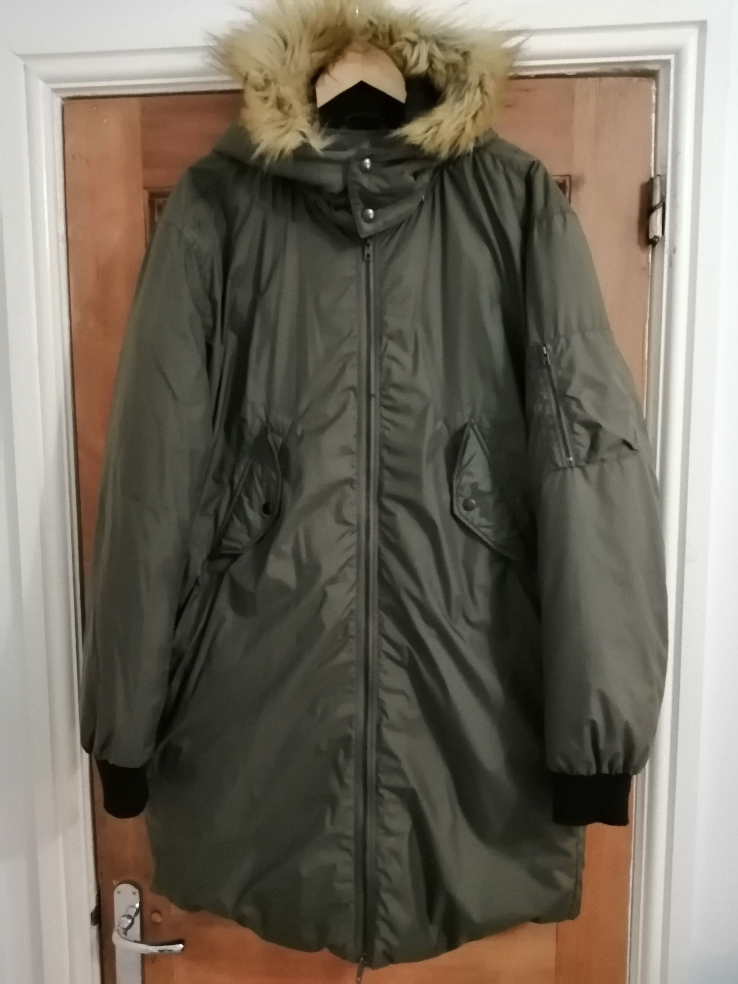 Asos Army green Parka insulated | Grailed