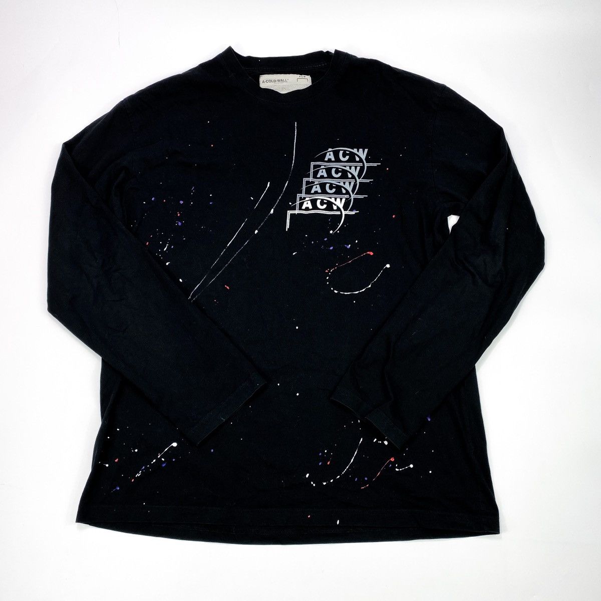 A Cold Wall A-COLD-WALL* Paint Splatter Long Sleeve T Shirt | Grailed