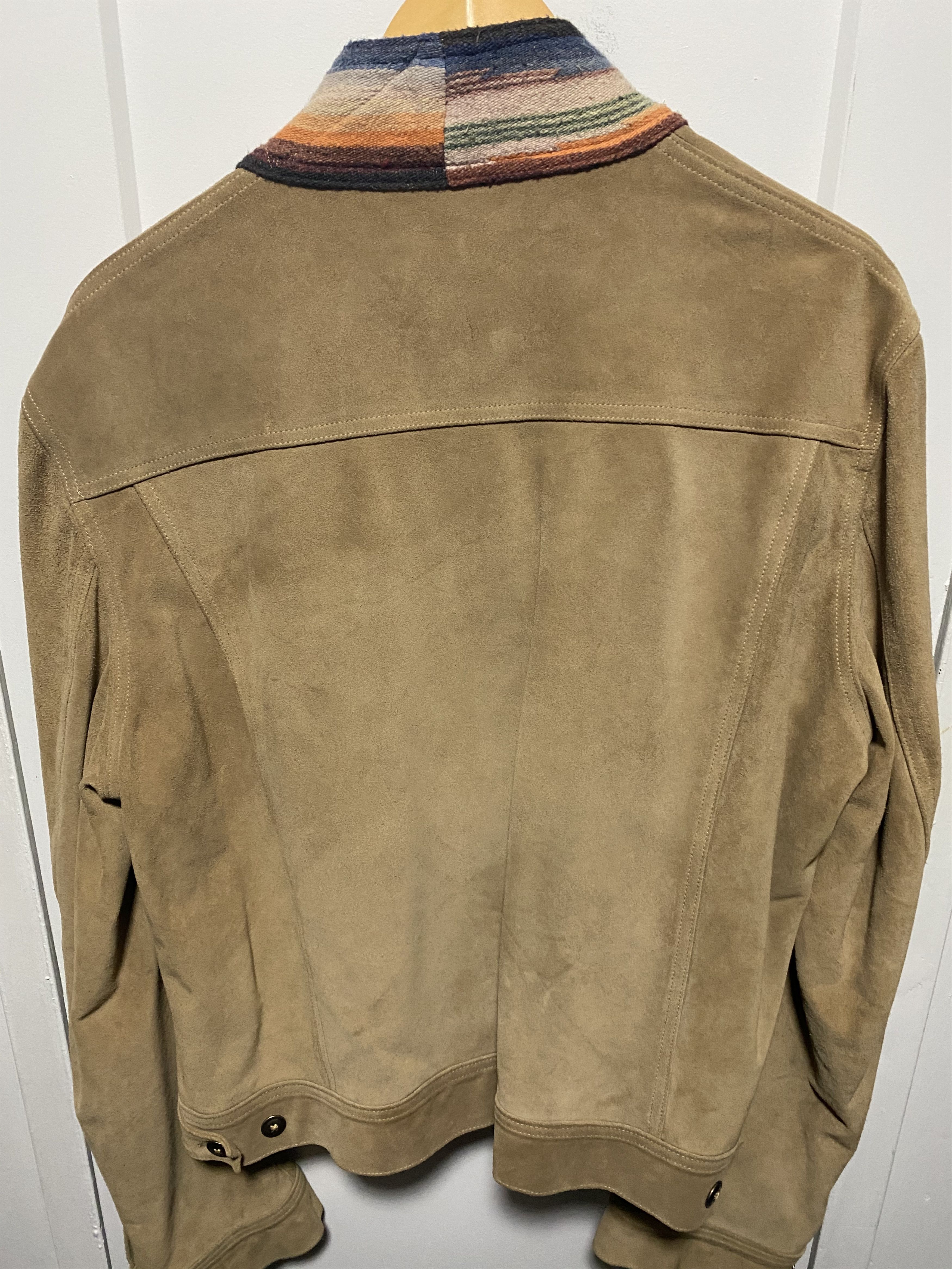 Greg Lauren Greg Lauren Suede Leather Kimono | Grailed