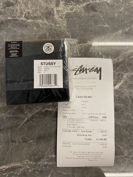 Stussy Stussy 40th anniversary ring | Grailed