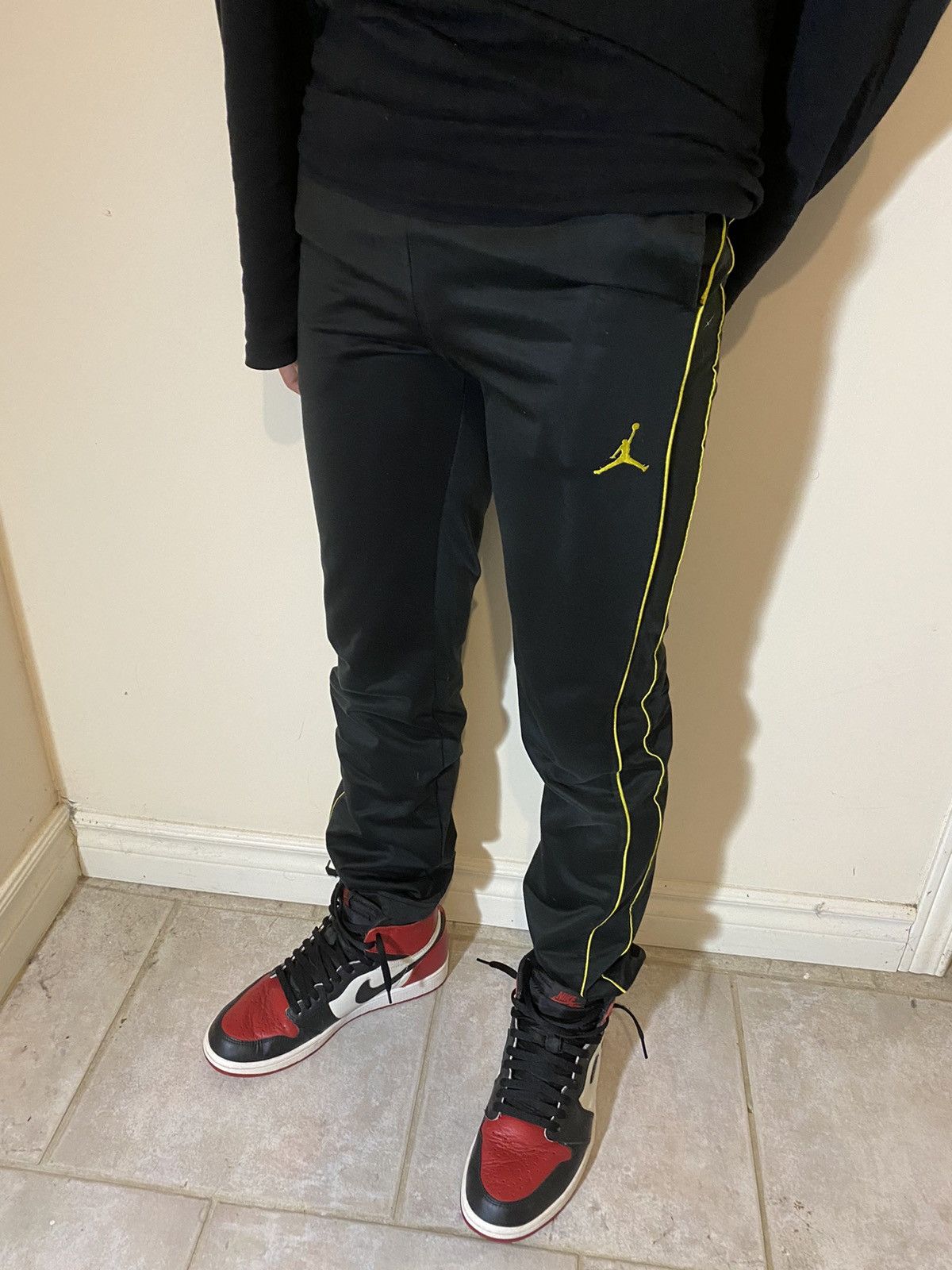 Jordan Brand × Vintage Jordan Pants w/ Yellow Details | Grailed