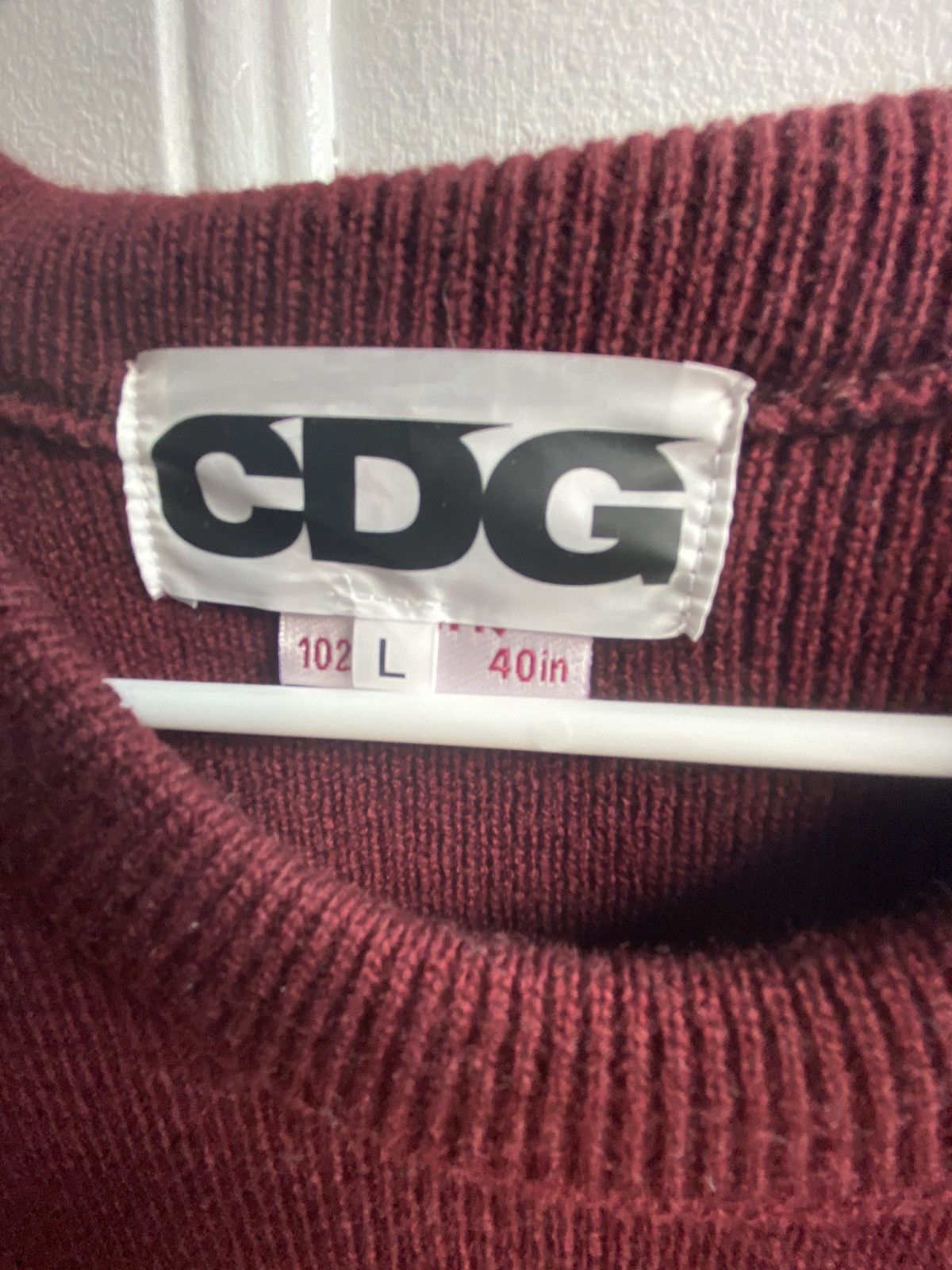 CDG CDG CDG Knitted Sweater | Grailed