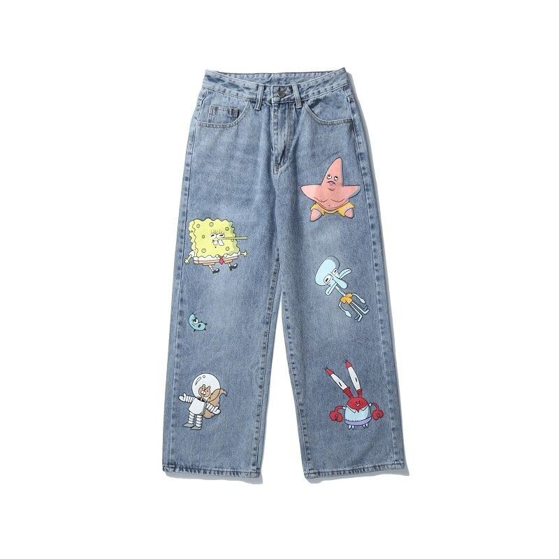 Vintage Spongebob Squarepants Denim Jeans | Grailed