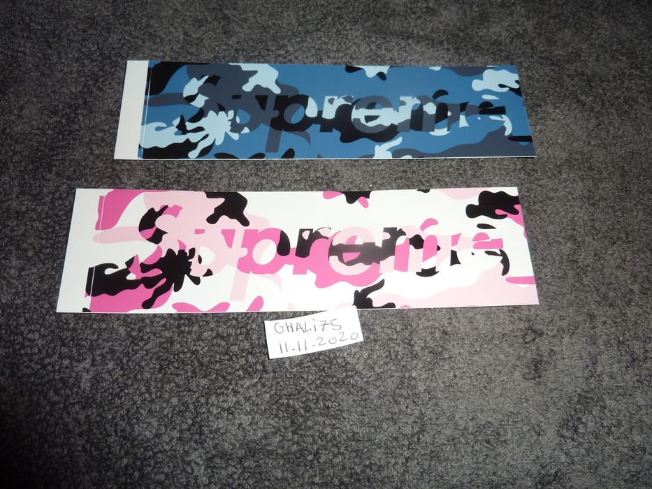 Supreme Supreme Camo Box Logo Sticker Set FW20 | Grailed