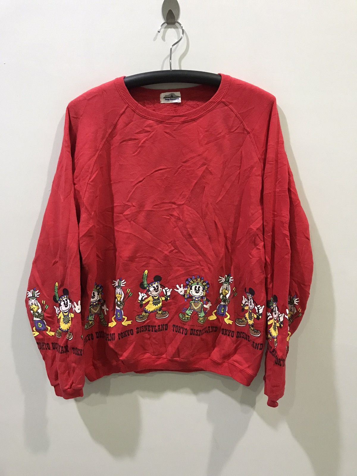 Mickey Mouse TOKYO DISNEYLAND Mickey Minnie Donald Indian Mode Sweater ...