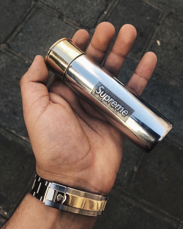 Supreme SS18 Supreme Pewter Shotgun Bullet Cartridge Flask Sliver | Grailed