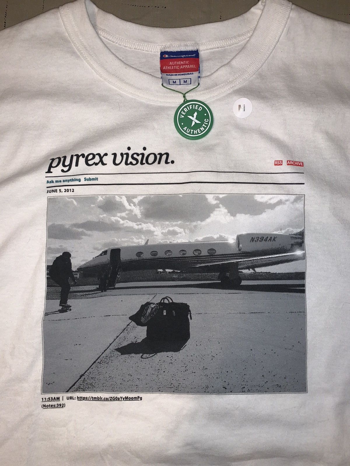 Pyrex Vision Virgil Abloh X MCA Figures Tee White | Grailed