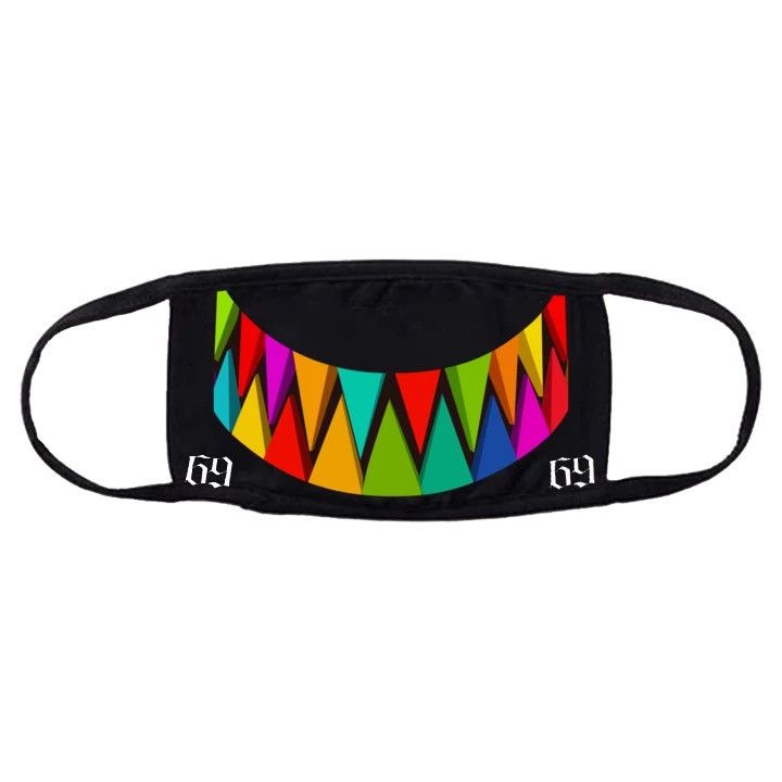 Streetwear 6ix9ine Shark Teeth Face Mask | Grailed