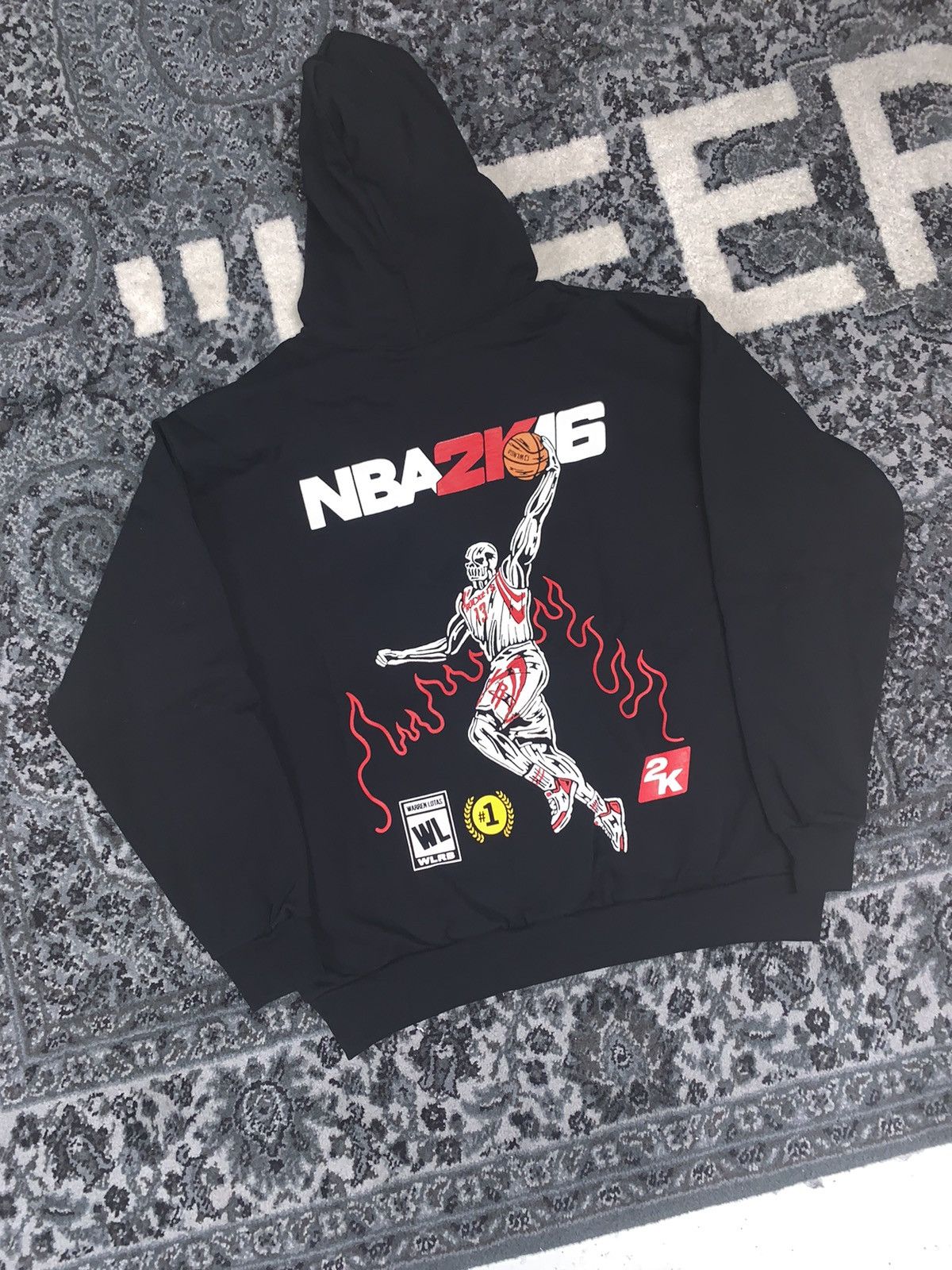 Warren Lotas Warren Lotas Rockets NBA 2k hoodie | Grailed